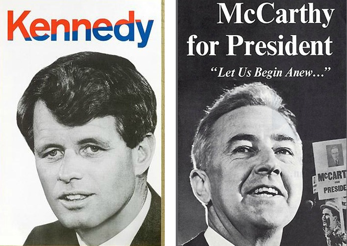 Kennedy Robert McCarthy 1968 Campaign Posters | Envisioning The ...