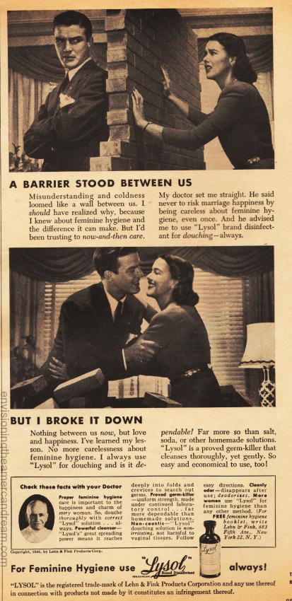 Lysol M’Lady’s Personal Disinfectant | Envisioning The American Dream