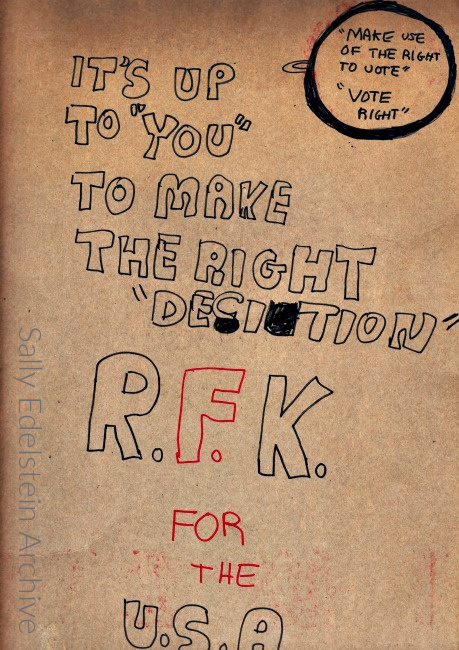 RFK campaign poster sally Edelstein 1968SWScan07571 | Envisioning The ...